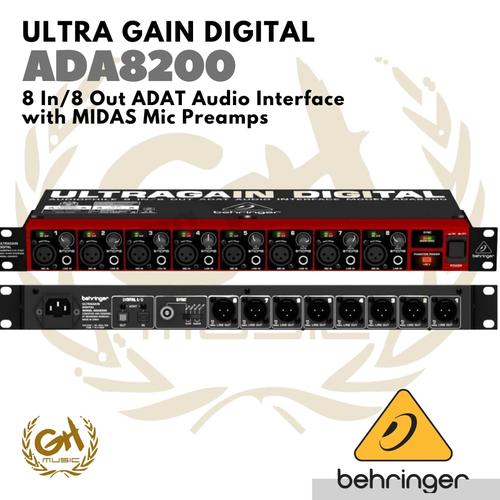 Promo BEHRINGER ADA8200 ADA 8200 Audio Interface with Midas Mic Preamps ...