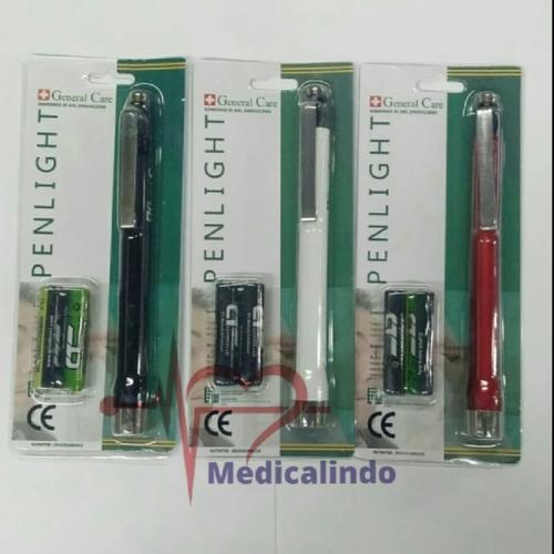 Jual Penlight General Care LED Sinar Putih Pen light Pocket GC ...