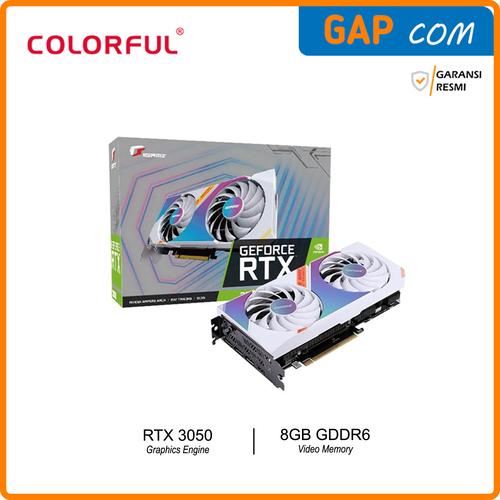 Jual VGA Colorful iGame GeForce RTX 3050 Ultra White DUO OC 8G-V 8GB ...