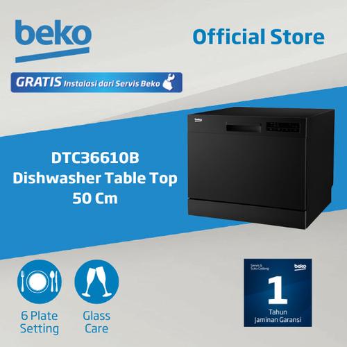Promo Beko DTC36610B Mesin Cuci Piring 6 place sets Table Top ...