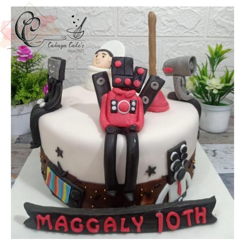 Jual Skibidi Cake / Skibidi Toilet Cake / Kue Ulang Tahun Skibidi ...