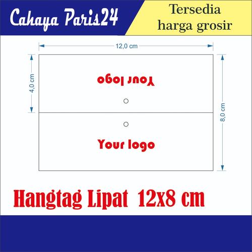 Jual Hang Tag Lipat ukuran 12x8 cm // hang tag custom - Kota Serang ...