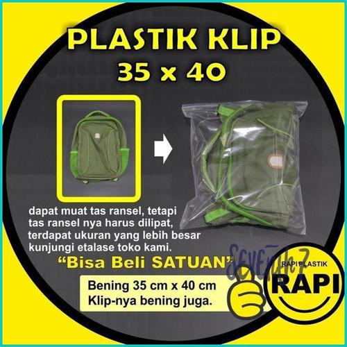 Jual Plastik Klip 35x40 Bening Ber Ziplock Utk Kemasan Packing Zip ...