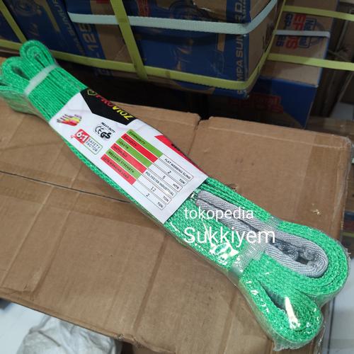 Jual Webbing Sling 2 Ton x 5 Meter Tali Pengikat Angkat Barang Safety ...