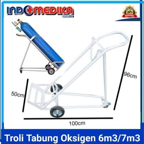 Jual READY troli tabung oksigen 6m3 / troli 6 meter kubik / Trolly ...