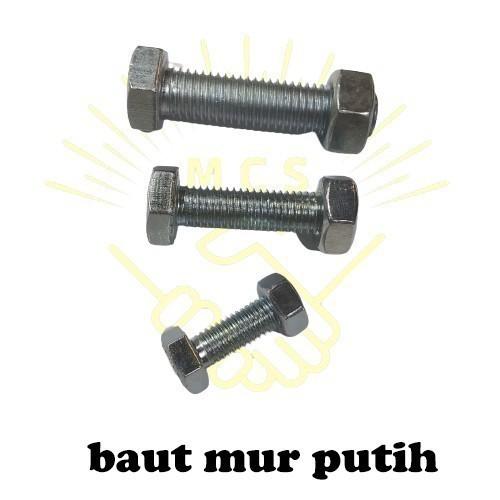 Jual Baut Mur Putih M20 x 75MM - Jakarta Pusat - Mitra Cahaya Sepadan | Tokopedia