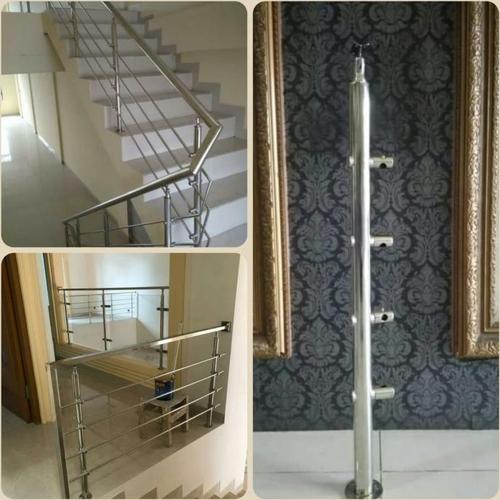 Jual READY Tiang railing tangga stainless termurah / harga tiang ...