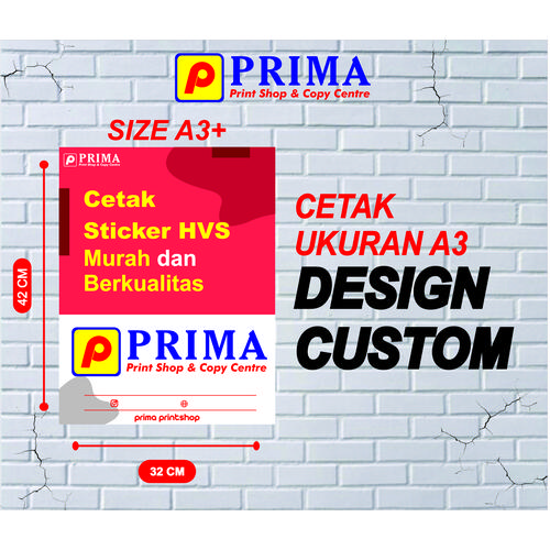 Jual CETAK STICKER HVS CUSTOM - Kota Yogyakarta - Prima Print Shop ...