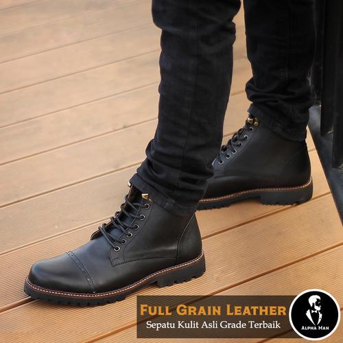 Jual Sepatu Boots Sneaker Kulit Asli Gaya Keren Casual Riding Kasual ...