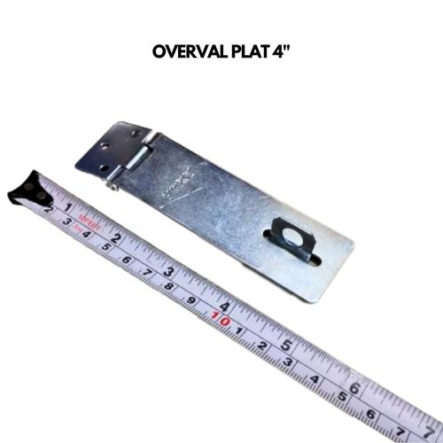 Jual PLAT OVERVAL 4 INCH CANTOLAN GEMBOK KAIT TEMPAT GEMBOK 4" 10 CM ...