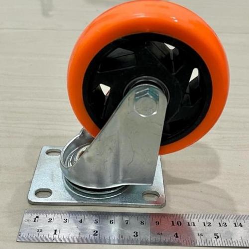 Jual READY roda trolley 4 inch hidup roda PU troli heavy duty - Kota ...