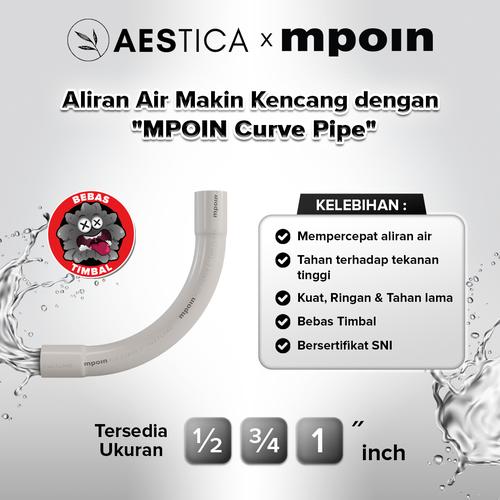 Jual Sambungan Pipa Melengkung 1, 1/2, 3/4 Inch Curve Pipe MPOIN ...