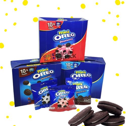 Jual Mini Oreo Biskuit 1 PAK All Varian Travel Size 20,4gr - Coklat ...