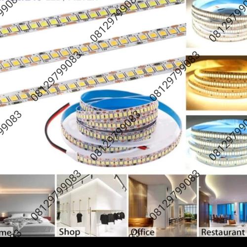 Promo led strip light 12v 2835 120D 120L 120 led 5m flex pita plafon - 2835-120L-PUTIH - Jakarta ...