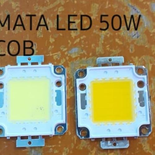 Jual mata chip led pju jalan 50w 50 w modul mata lampu sorot pju 12v ...