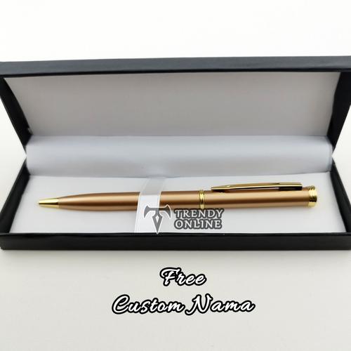 Jual Pulpen Hadiah Exclusif Nuansa Gold dengan Box Exclusif Gratis Nama ...