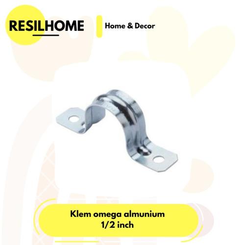 Jual klem omega aluminium klem pipa ukuran 1/2 inch clamp - Kota Depok ...