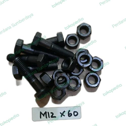 Jual BAUT MUR BAJA HITAM M12x60 GRADE 8.8 KEPALA KUNCI 19 MM - Jakarta Barat - Perdana ...