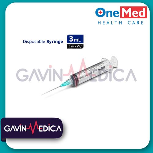 Jual ONEMED Disposable Syringe 3 ml + Needle 23G - Kab. Tangerang ...