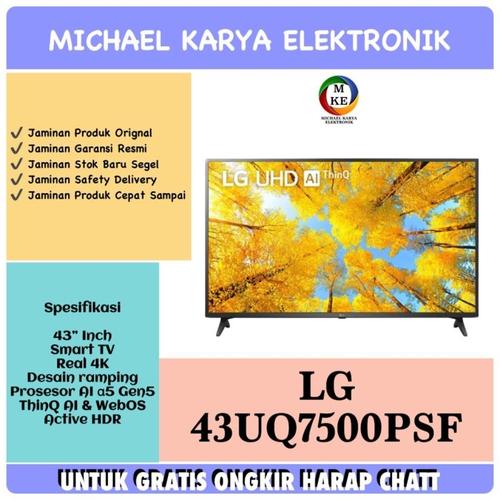 Jual LG 43UQ7500 4K UHD TV LG 43" LG 43UQ7500PSF Smart TV 43 Inch UHD ...