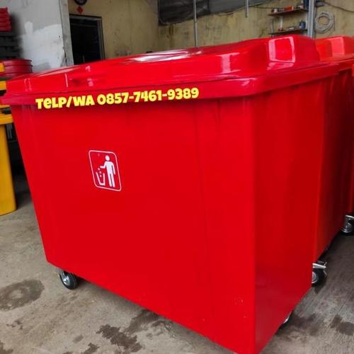 Jual Tempat Sampah Besar-Bak Sampah Besar-Tong Sampah Besar Volume 660 Lite - Merah - Jakarta ...
