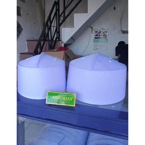 Jual PECI JUMBO PECI PUTIH POLOS KOPIAH HAJI ASAGOFAH UKURAN BESAR Terbaik - 9cm, 59cm - Kota ...
