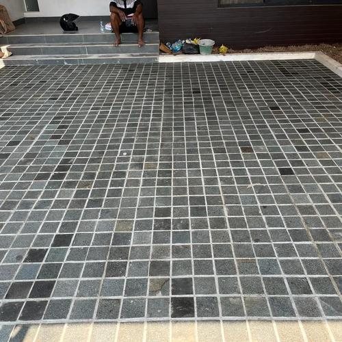 Jual batu alam andesit polos bakar - 10x10 - Kota Bekasi - grosir batu ...