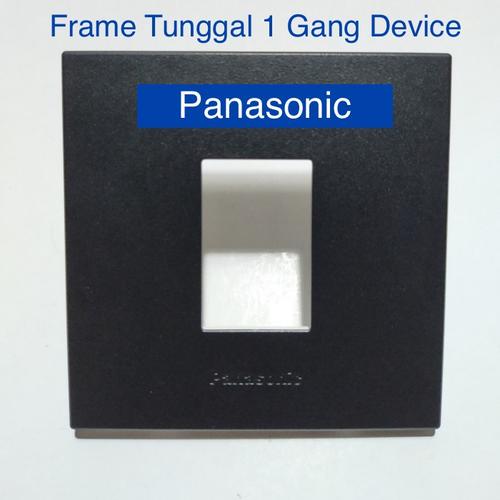 Promo PANASONIC FRAME Saklar Tunggal Ganda WESJ Black Style 78019 78029 ...