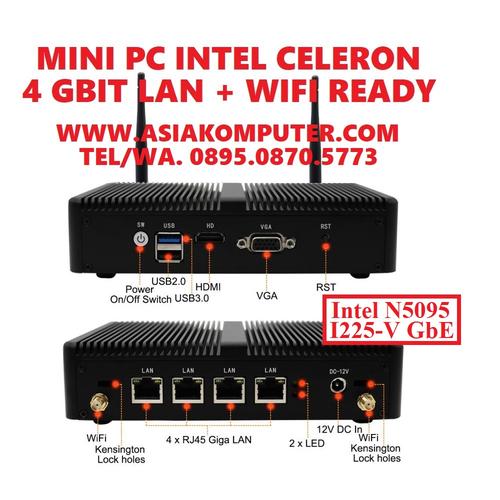 Jual Mini PC Intel Celeron 4 Lan PFSENSE Sophos ClearOS Firewall UTM Router - 4/128 - Jakarta ...