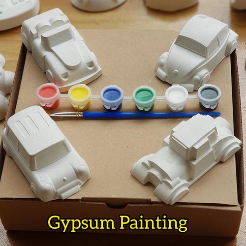 Jual GYPSUM PAINTING - GYPSUM COLORING ANAK - MEWARNAI CRAFT GIPSUM ...