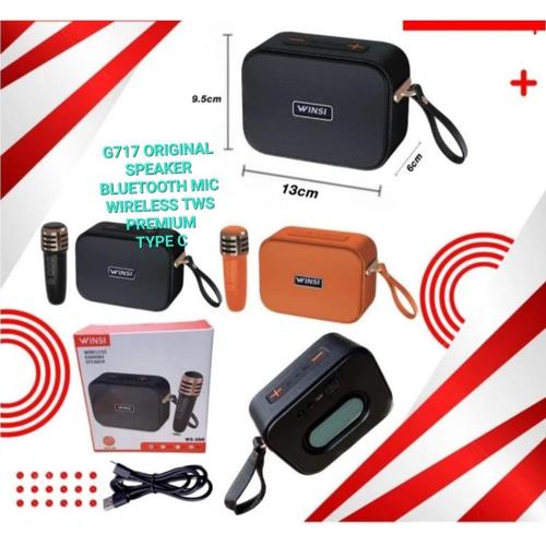 Jual New G717 ORIGINAL mikrophone speker portable TWS mic mik speaker ...