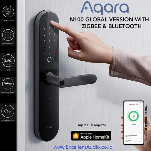 Promo Door lock Aqara N100 with Zigbee 3.0 Bluetooth Global version ...