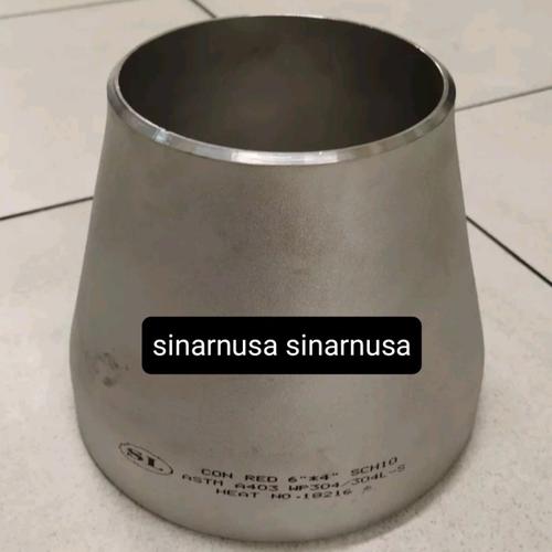 Jual Reducer Las Stainless SS 304 Sch 40 6 × 4 " inchi Seamless ...