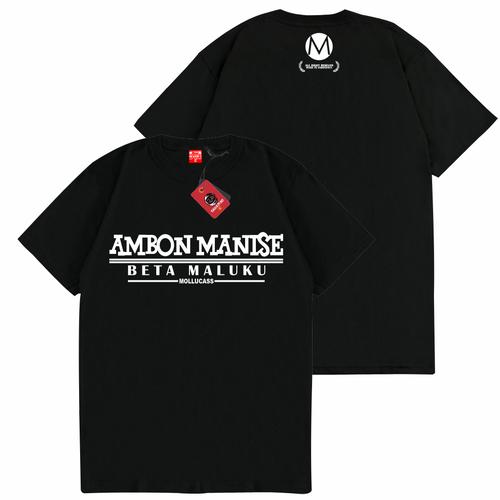 Jual SAKAZUKI Baju Kaos Daerah AMBON MANISE Keren Elegan - HITAM V1, S ...