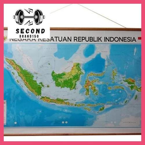 Jual Ready || Peta Indonesia (Bingkai) Negara Kesatuan Republik ...