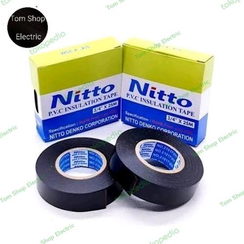 Jual Isolasi Nitto Hitam 3/4 x 25mtr / Isolasi Listrik - Jakarta Pusat - Tom Shop Electric ...