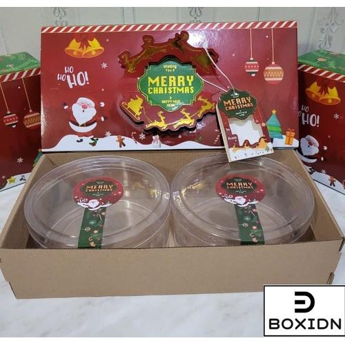 Jual Box Natal 2 Toples 500gr Box Kue Natal Kotak Natal 30x15 Dus Natal ...