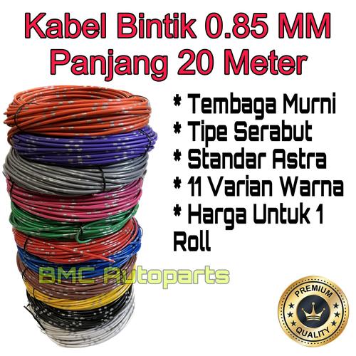 Jual Kabel Bintik Jepang Tembaga 0.85 MM x 20 Meter / Kabel Body Mobil ...