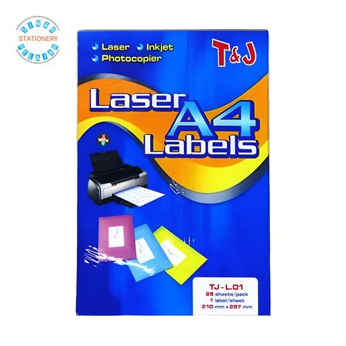 Jual Kertas Label T & J ukuran A4 Warna Putih - Kab. Sukabumi - Sinar ...