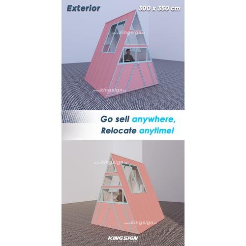 Jual Booth Container - Kontainer Jualan Gerobak Kios Stand Semi Box ...