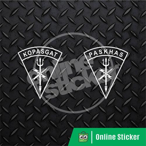 Jual Stiker logo Paskhas & Kopasgat TNI cutting menyala - Kopasgat ...