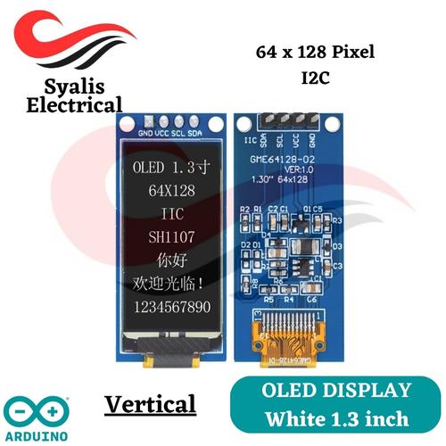 Jual Display Oled 1.3 inch Vertical 64 x 128 pixel [Syalis] - Kota ...