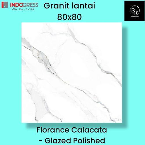 Jual Granit lantai 80x80 Indogress Florance Calacata Kw1 - Glazed ...