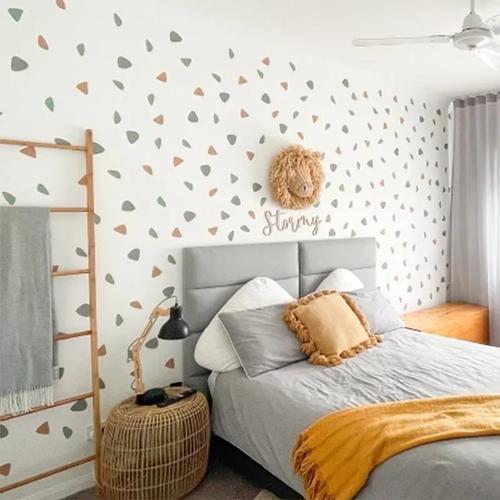 Promo Stiker Dinding Kamar Tidur Anak Triangle Design Minimalis ...