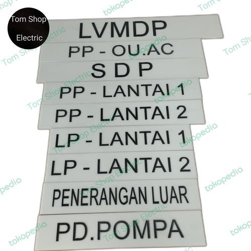 Jual Name Plate Panel Acrylic / Silver , Name Plate Panel Listrik/Name ...
