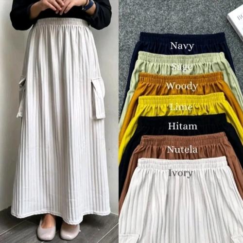 Jual ROK KNIT CARGO/ROK CARGO BAHAN HORNET TEBAL JUMBO - Jakarta ...