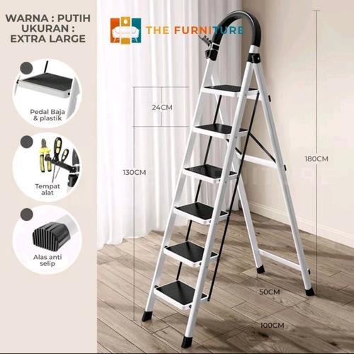 Jual Tangga Besi Minimalis Putih 6 Susun Tangga Rumah Kokoh Berkualitas ...