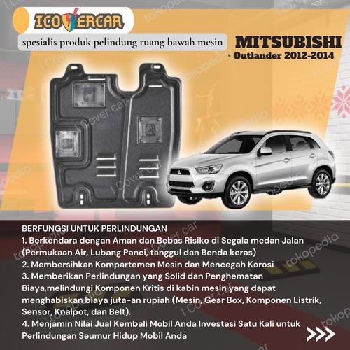 Jual Cover engine pelindung bawah mesin mitsubishi outlander 2012-2014 ...