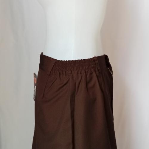 Jual ROK SPAN SMP BELAH DUA COKLAT PENDEK SIZE S-L5/ROK SERAGAM SMP - L ...