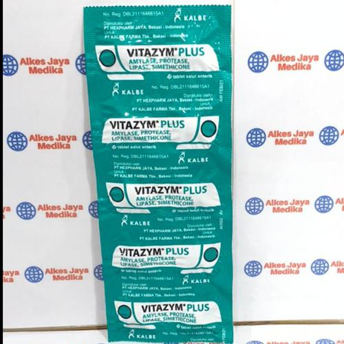 Jual Vitazym Plus Isi 10 Tablet - Obat Pencernaan, Mual Dan Kembung ...